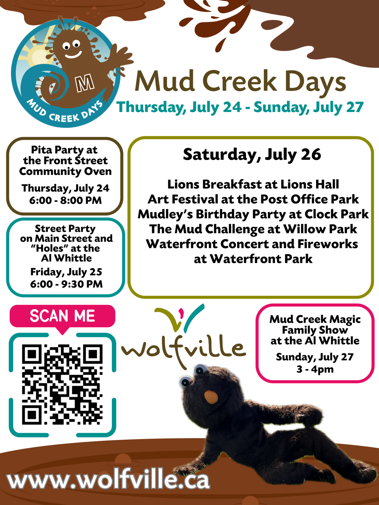 Mud Creek Days Festival at Downtown, Wolfville (July 25, 2025 6pm)