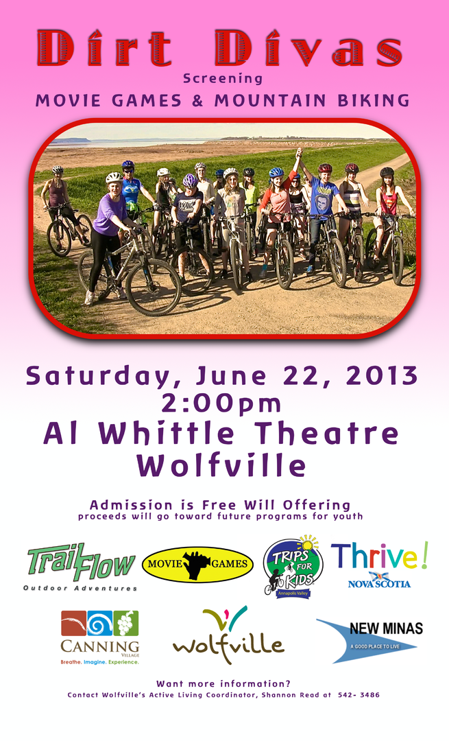 Dirt Divas Video Screening at Al Whittle Theatre, Wolfville (June 22 ...