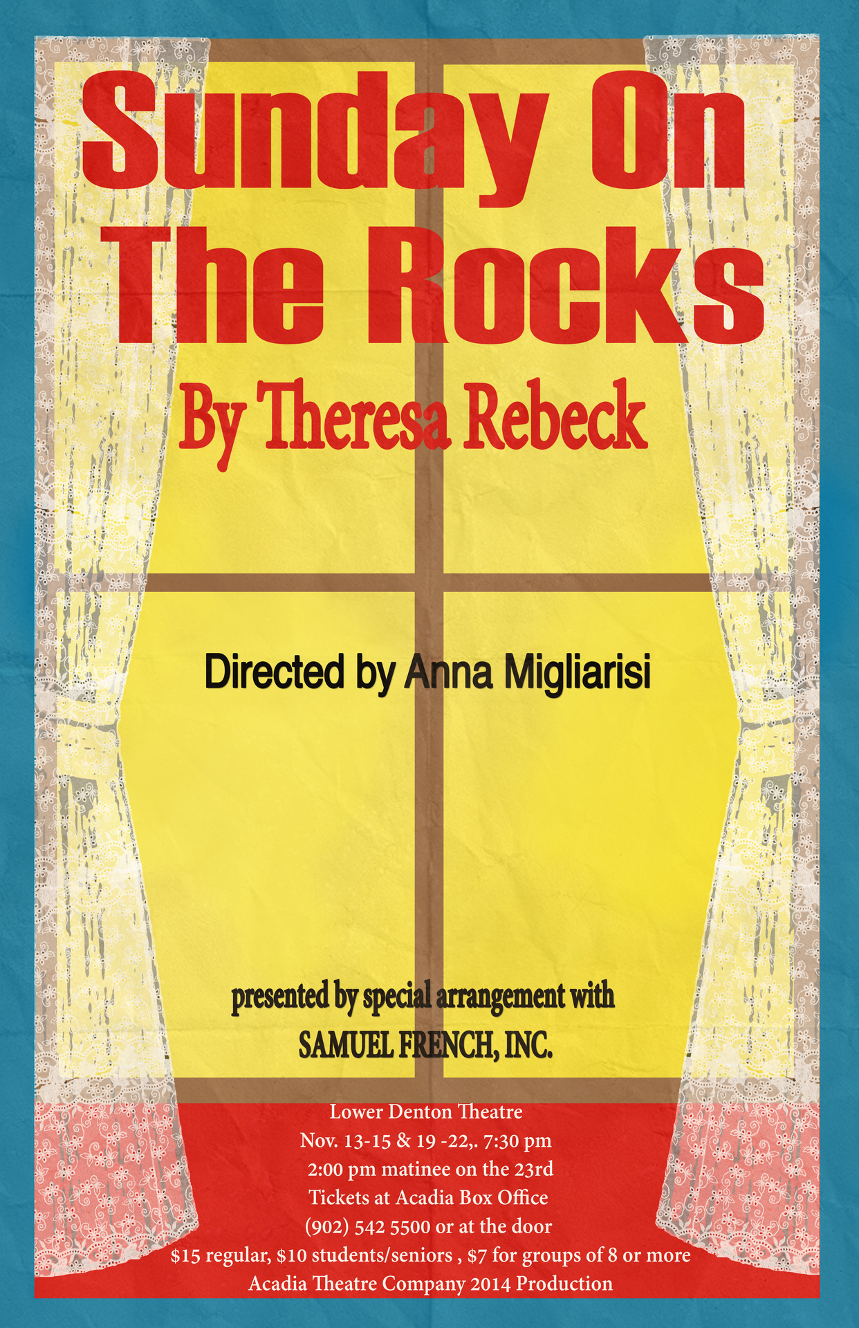 Sunday on the Rocks at Lower Denton Theatre, Wolfville (November 14 ...