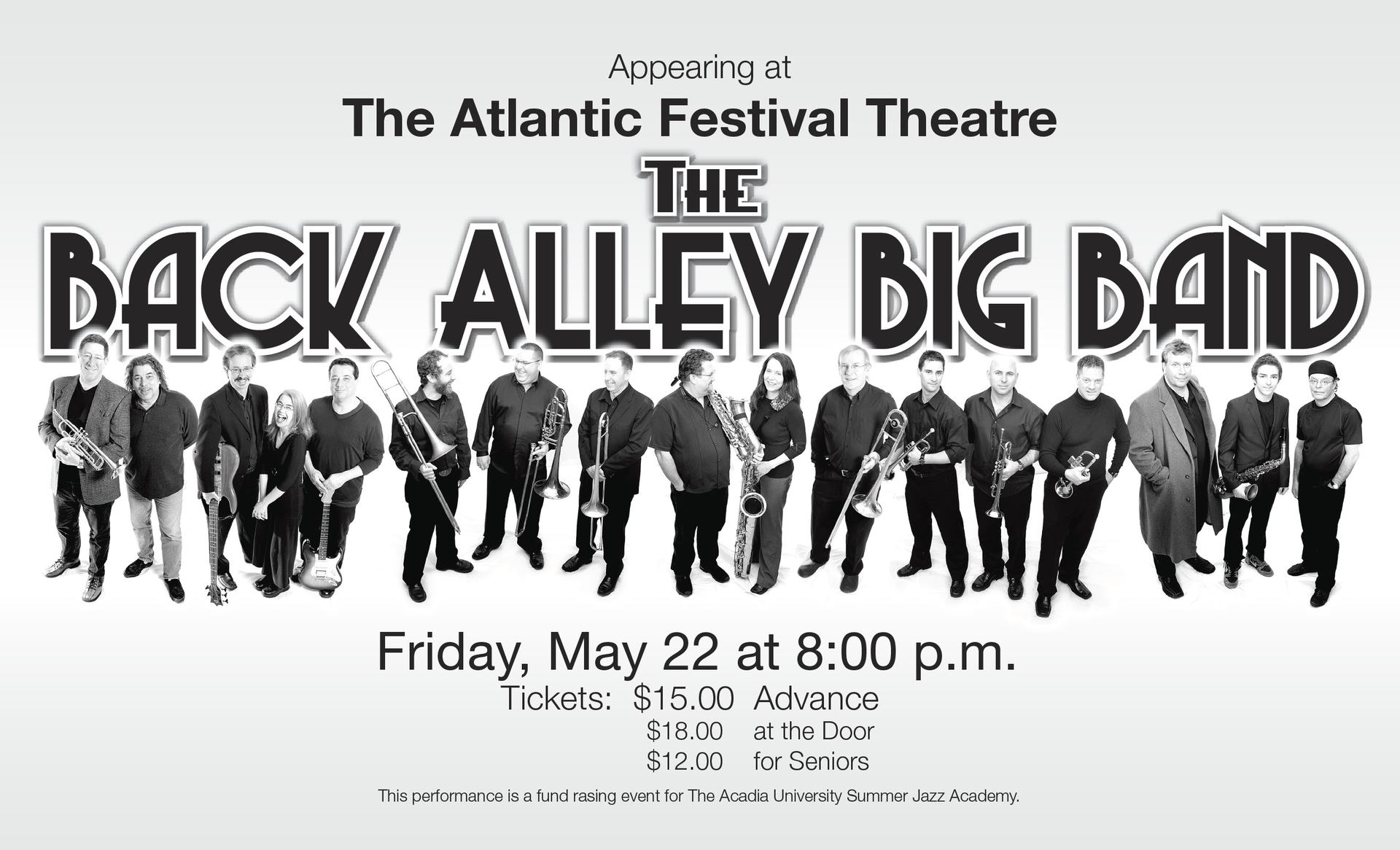 Back Alley Big Band at Festival Theatre, Wolfville (May 22, 2009 8pm)
