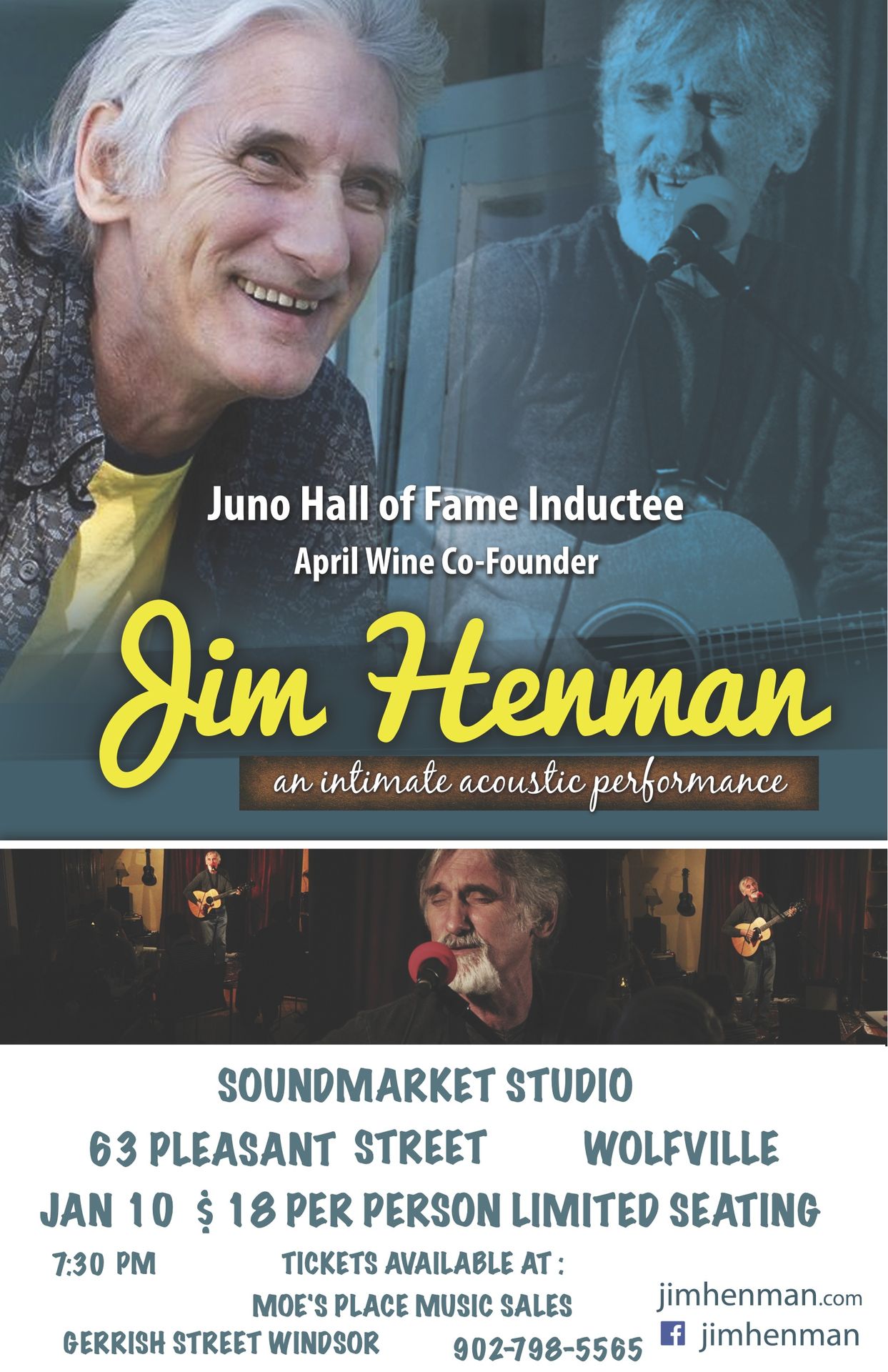Jim Henman, April Wine co-founder at SoundMarket Recording Studios ...
