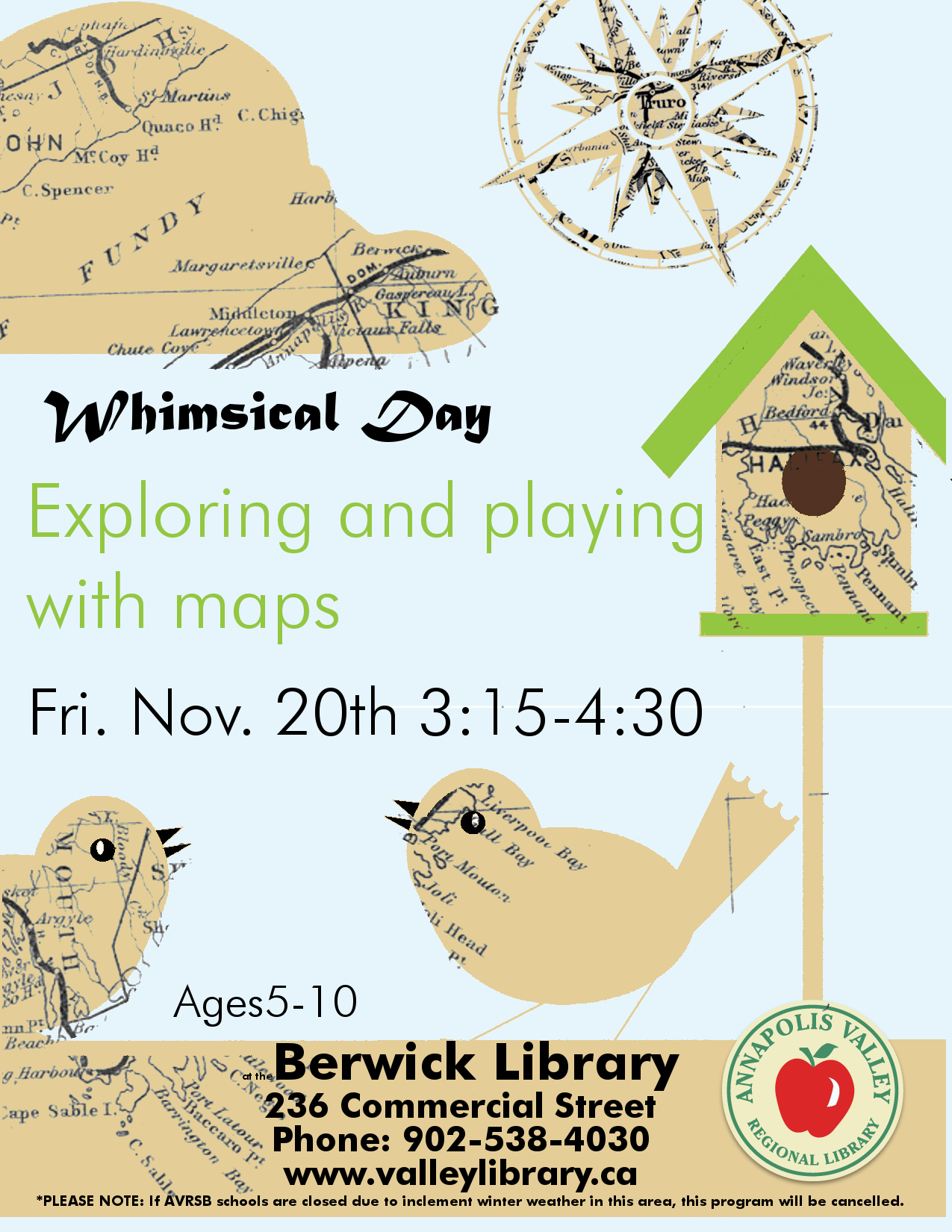Whimsical Day - Mapping Adventures at Berwick and District Library ...
