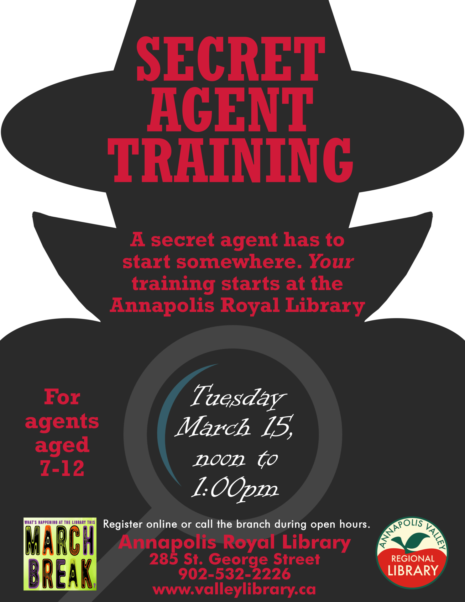 Secret Agent Training at Annapolis Royal Library, Annapolis Royal ...