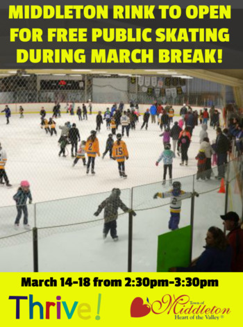 Public Skating at Middleton & District Arena, Middleton (March 17, 2016 ...