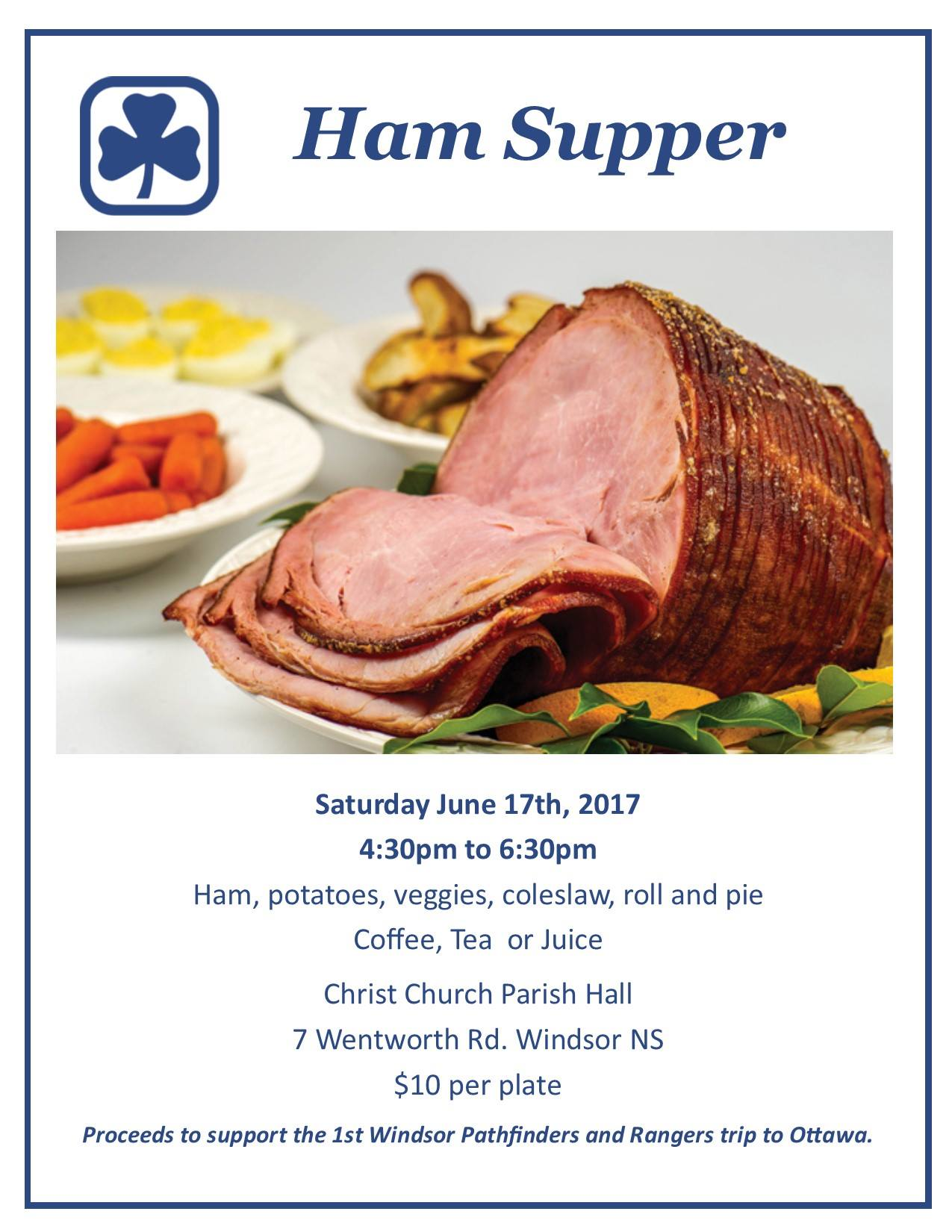 Ham Supper at Christ Church Anglican Parish Hall, Windsor (June 17 ...
