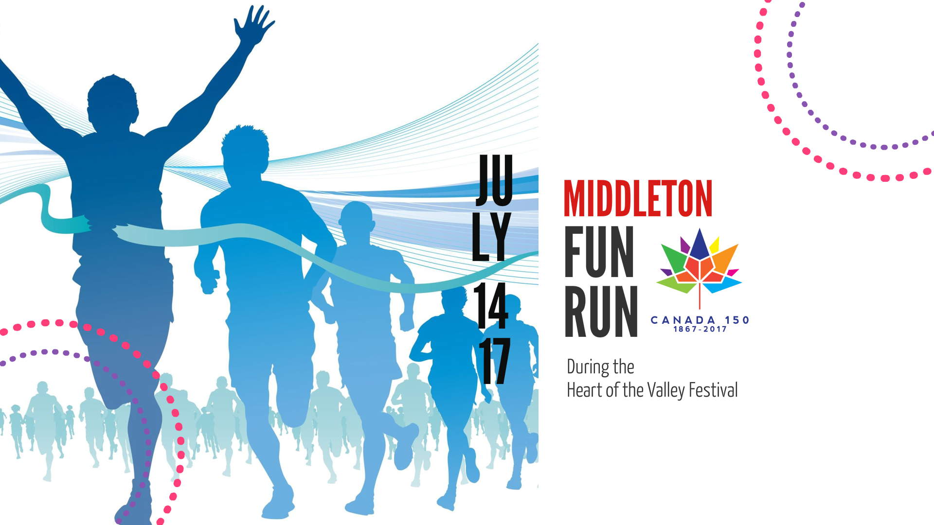 Canada 150 Fun Run at Centennial Park, Middleton (July 14, 2017 6:30pm)