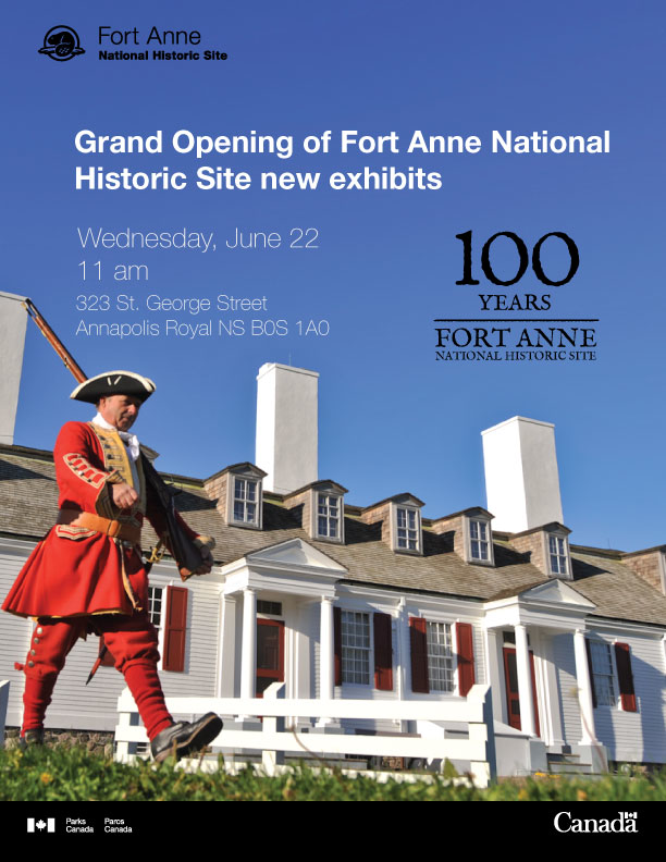 Grand Opening of New Exhibit at Fort Anne National Historic Site ...