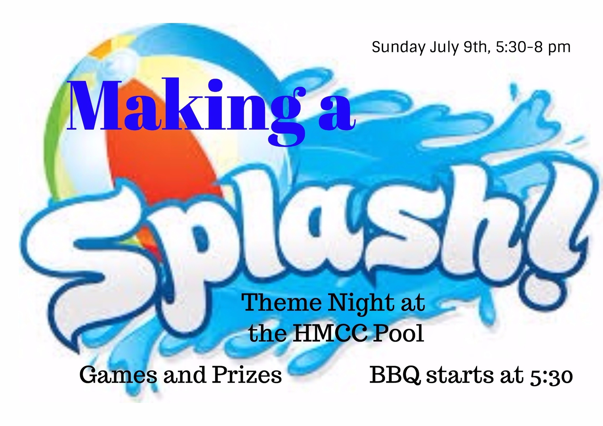 Splash Into Summer Theme Night at Public Pool, Hantsport (July 9, 2017 ...