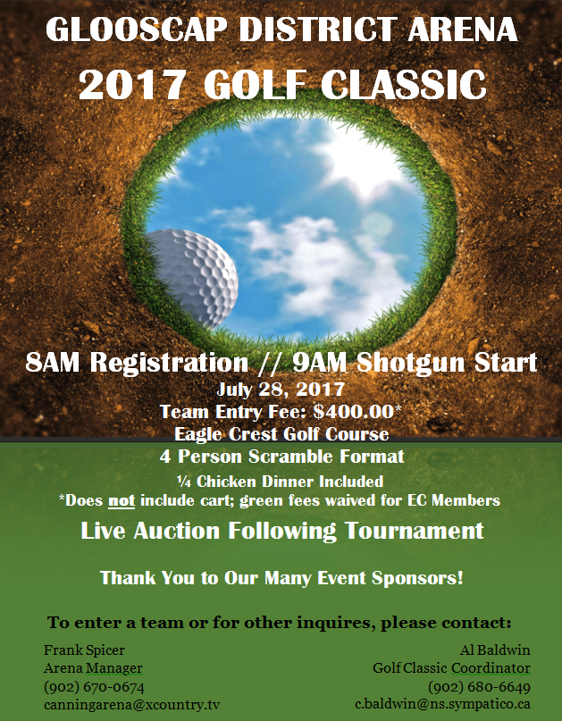 Glooscap Arena Golf Classic at Eagle Crest Golf Course, Centreville ...