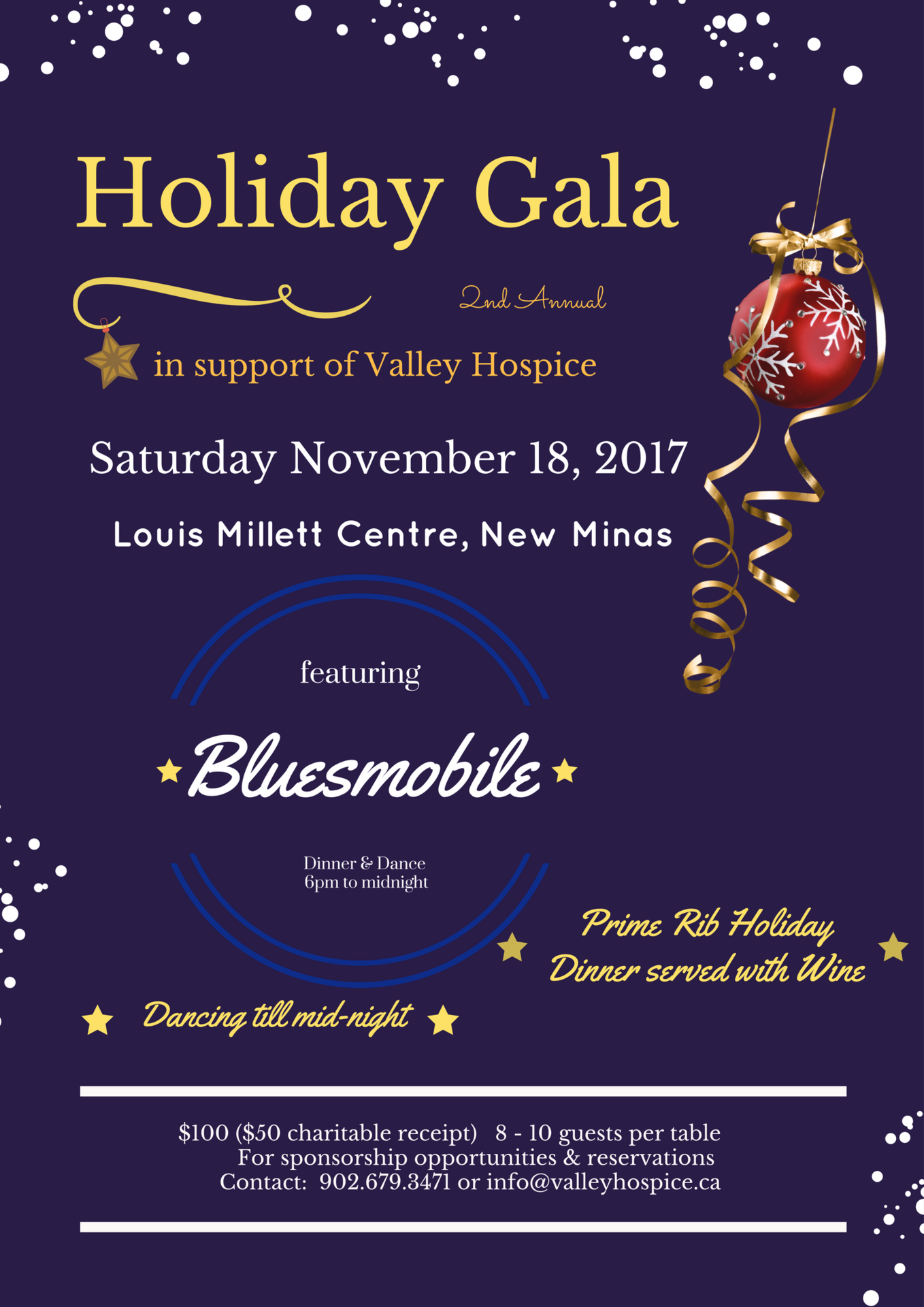Holiday Gala featuring Bluesmobile at Louis Millett Community Complex ...
