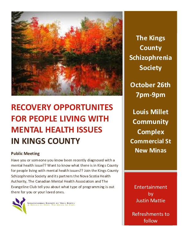 Recovery Opportunities at Louis Millett Community Complex, New Minas ...