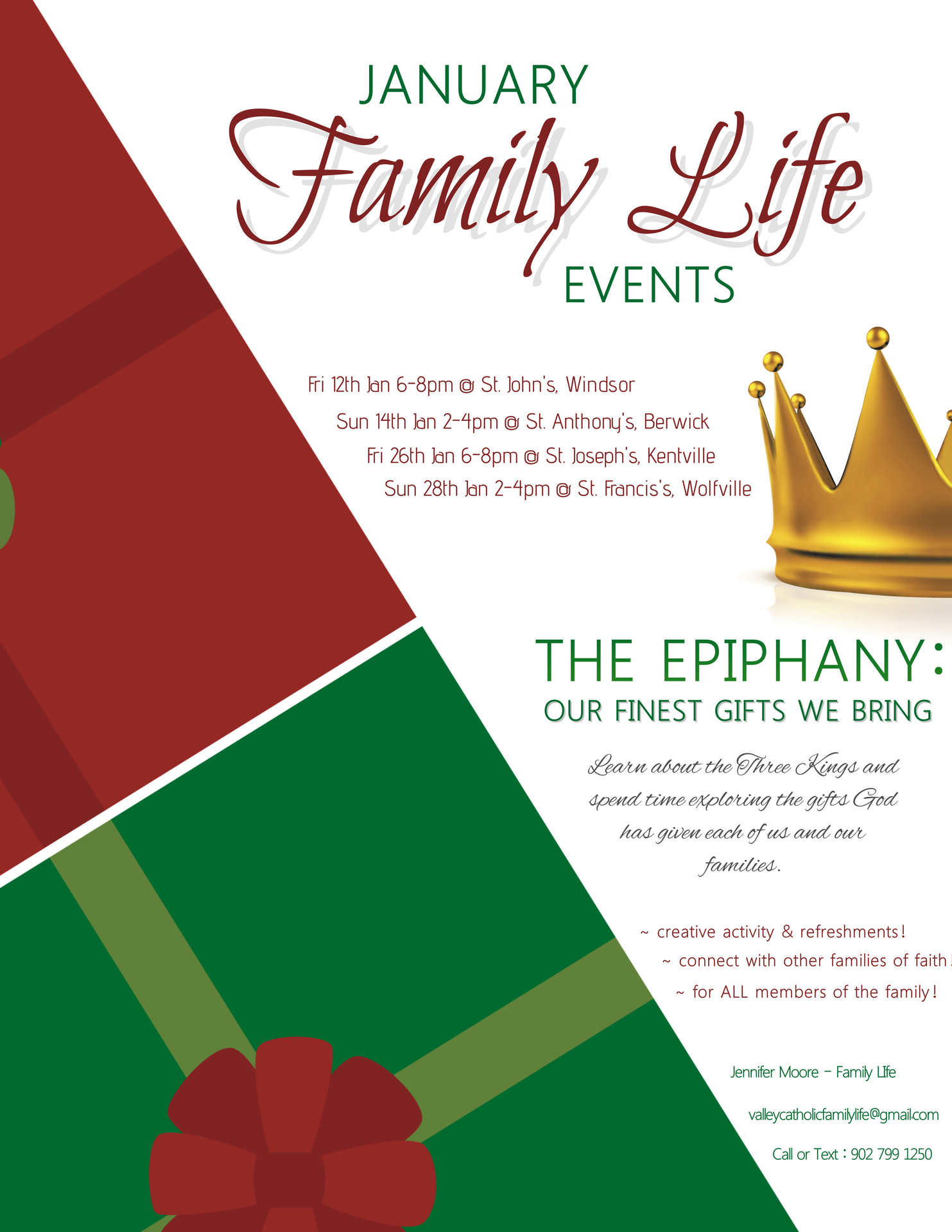 Family Life Event: The Epiphany at St Francis of Assisi Roman Catholic ...
