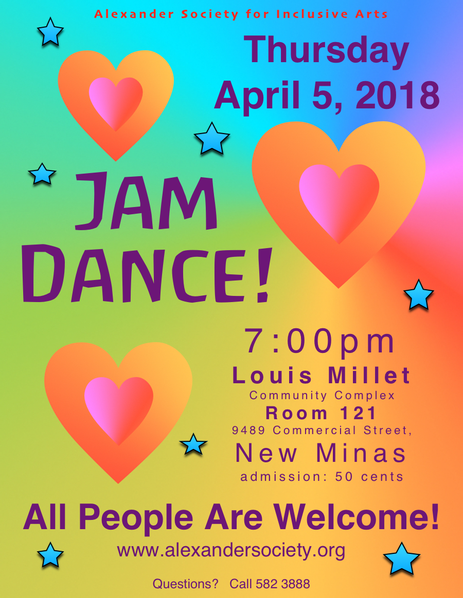 Jam Dance at Louis Millett Community Complex, New Minas (April 5, 2018 7pm)