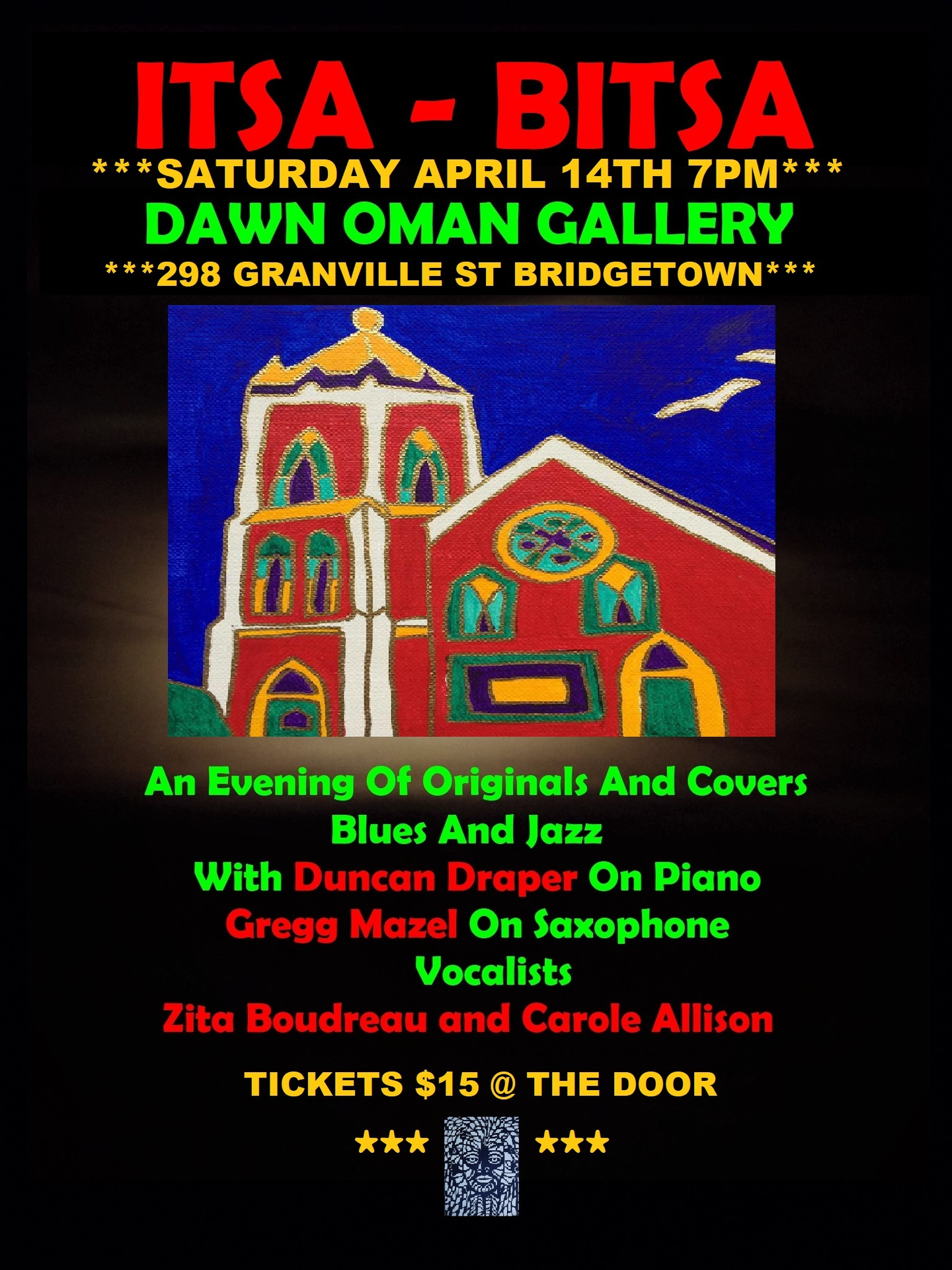 ItsaBitsa at Dawn Oman Art Gallery, Bridgetown (April 14, 2018 7pm)