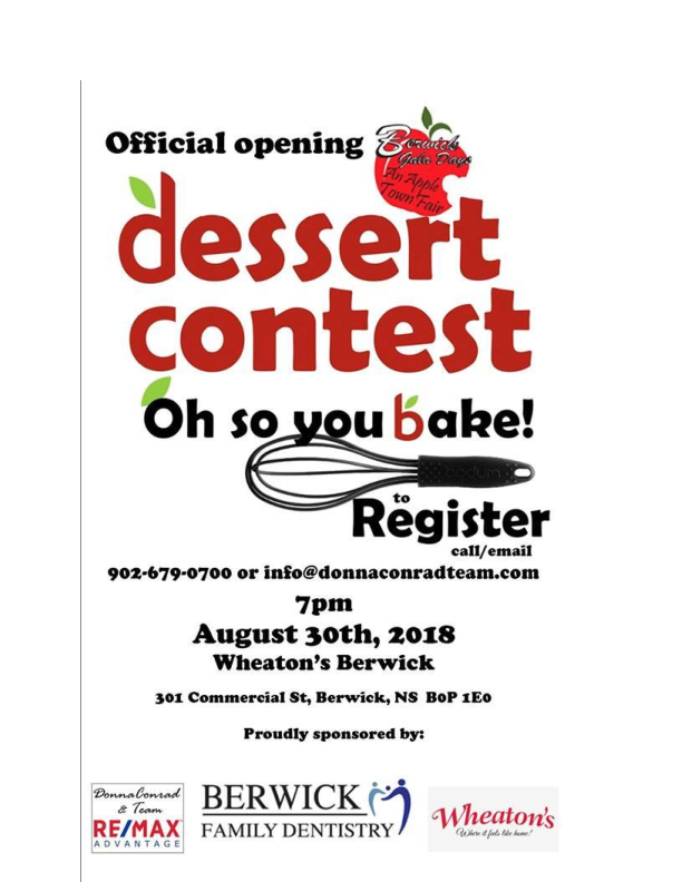 Gala Days Opening Ceremony & Dessert Contest at Wheaton's, Berwick ...