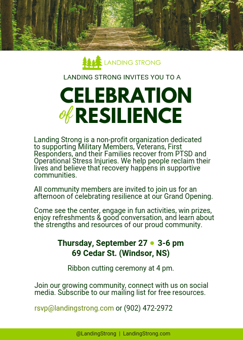 Grand Opening at Landing Strong, Windsor (September 27, 2018 3pm)