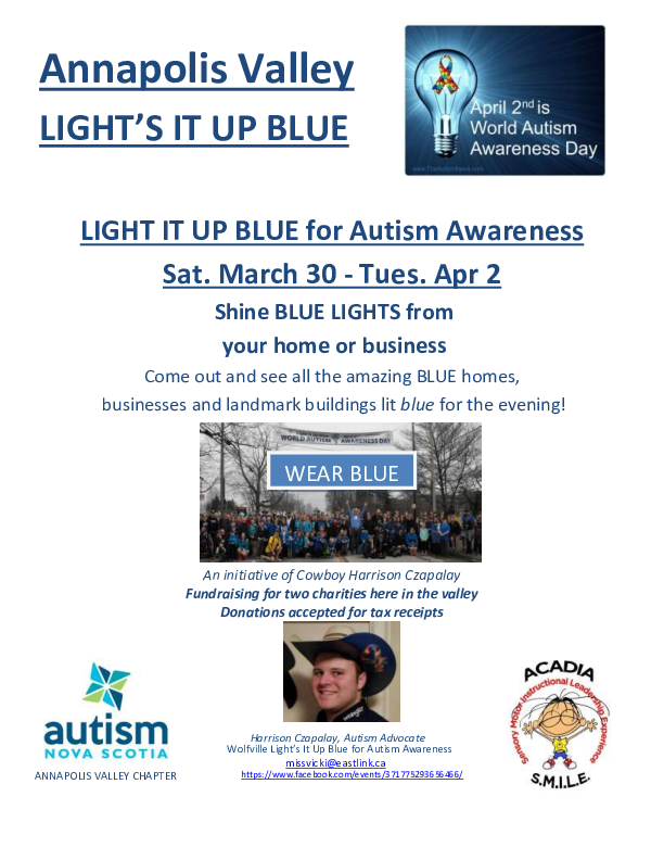 Light It Up Blue for Autism Awareness at Downtown, Middleton (April 2 ...
