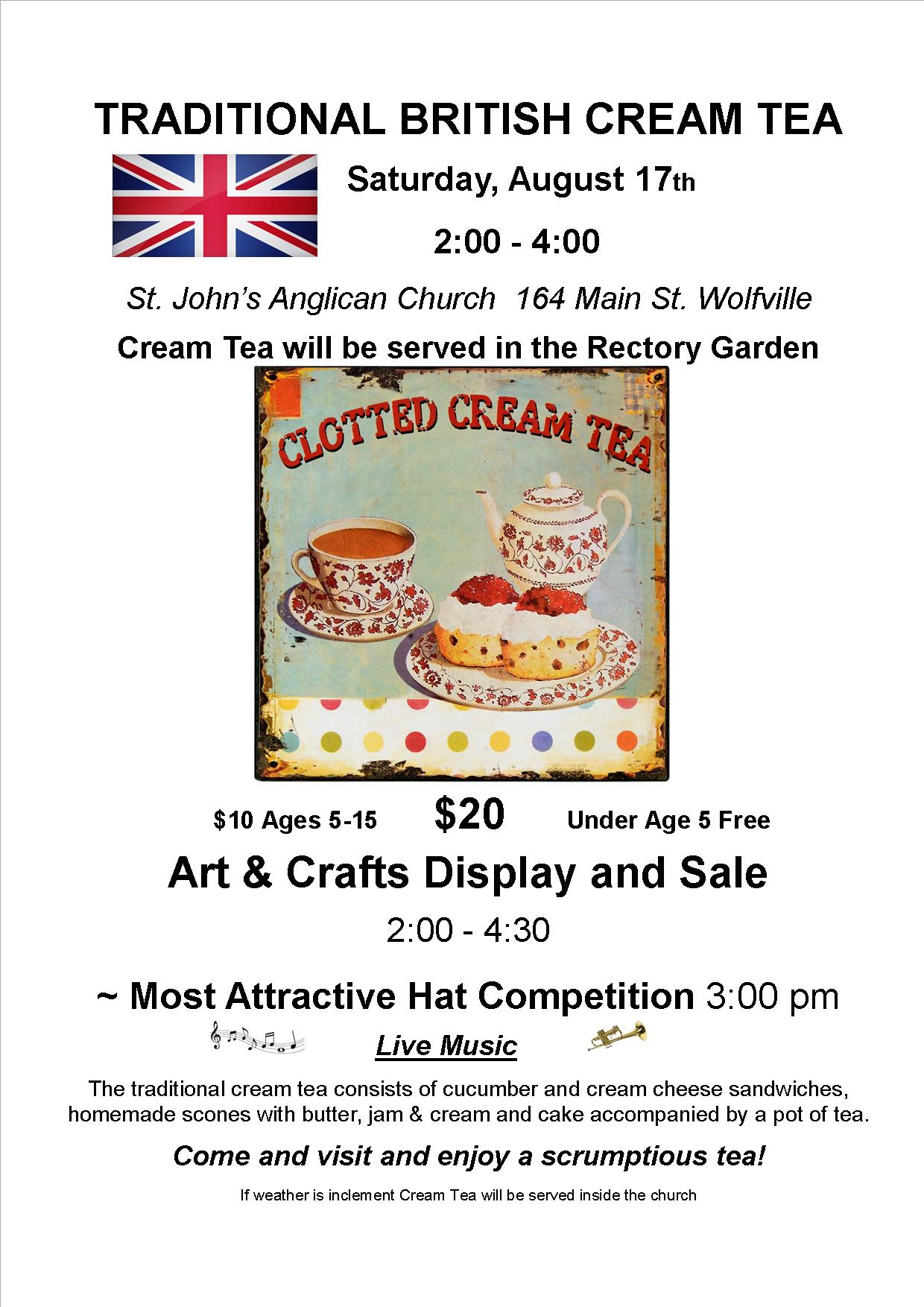 Traditional British Cream Tea at St. John's Anglican Church, Wolfville ...