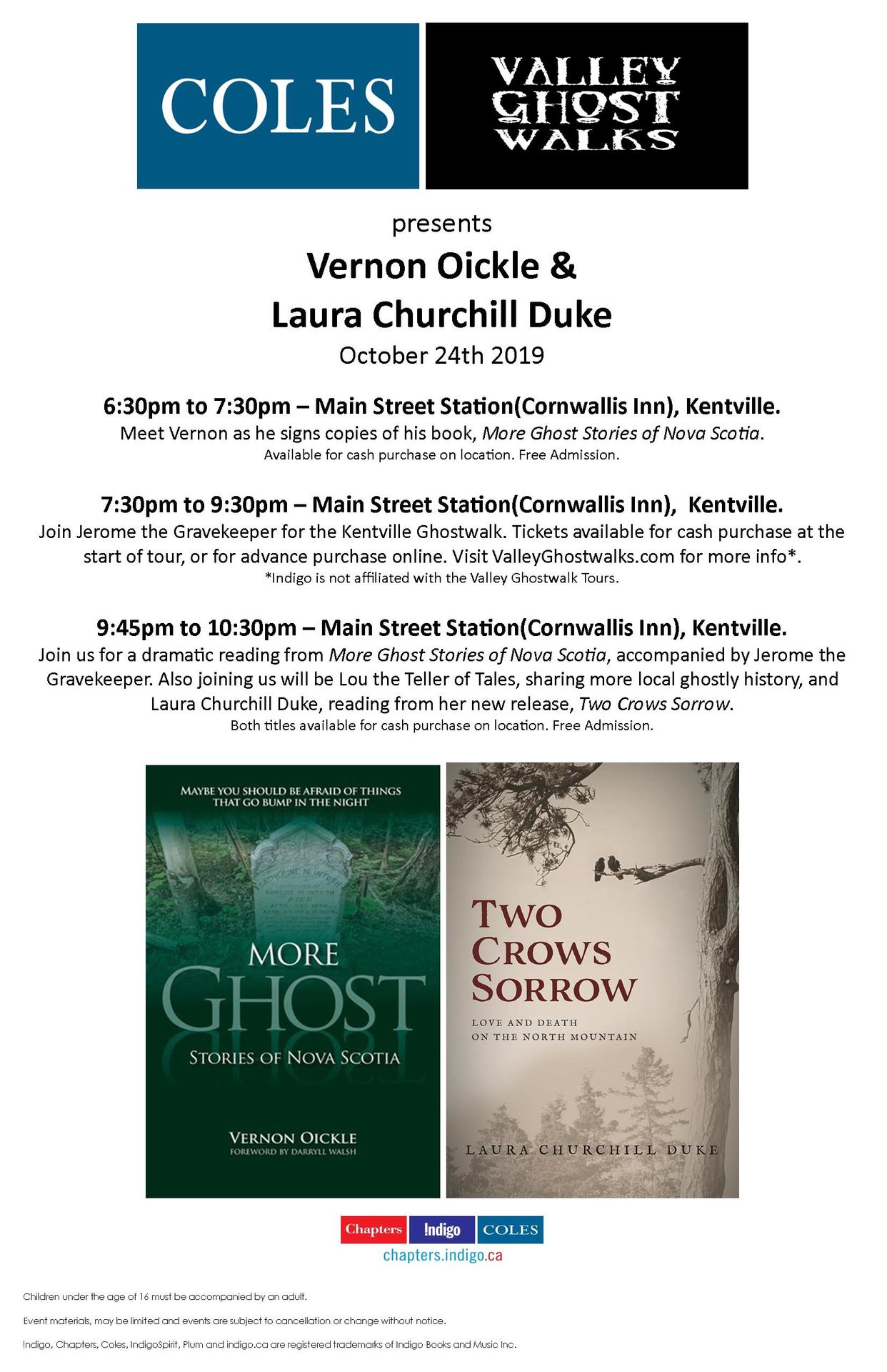 Dramatic Readings with Vernon Oickle & Laura Churchill Duke at Main ...