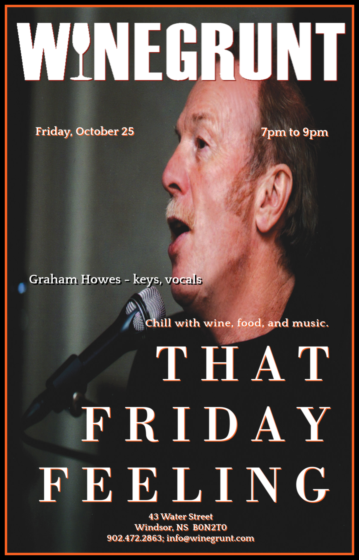 Graham Howes brings That Friday Feeling! at Winegrunt Wine Bar, Windsor ...