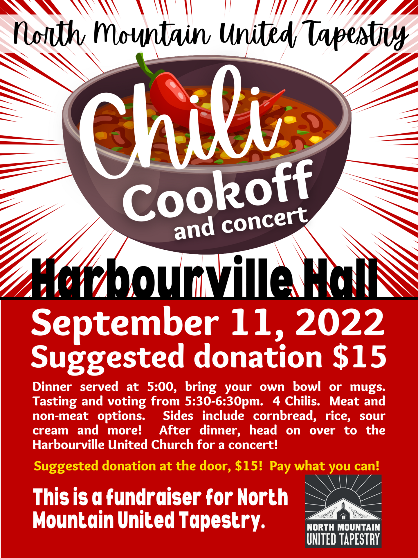 Chili Cookoff and Concert at Community Hall, Harbourville (September 11 ...
