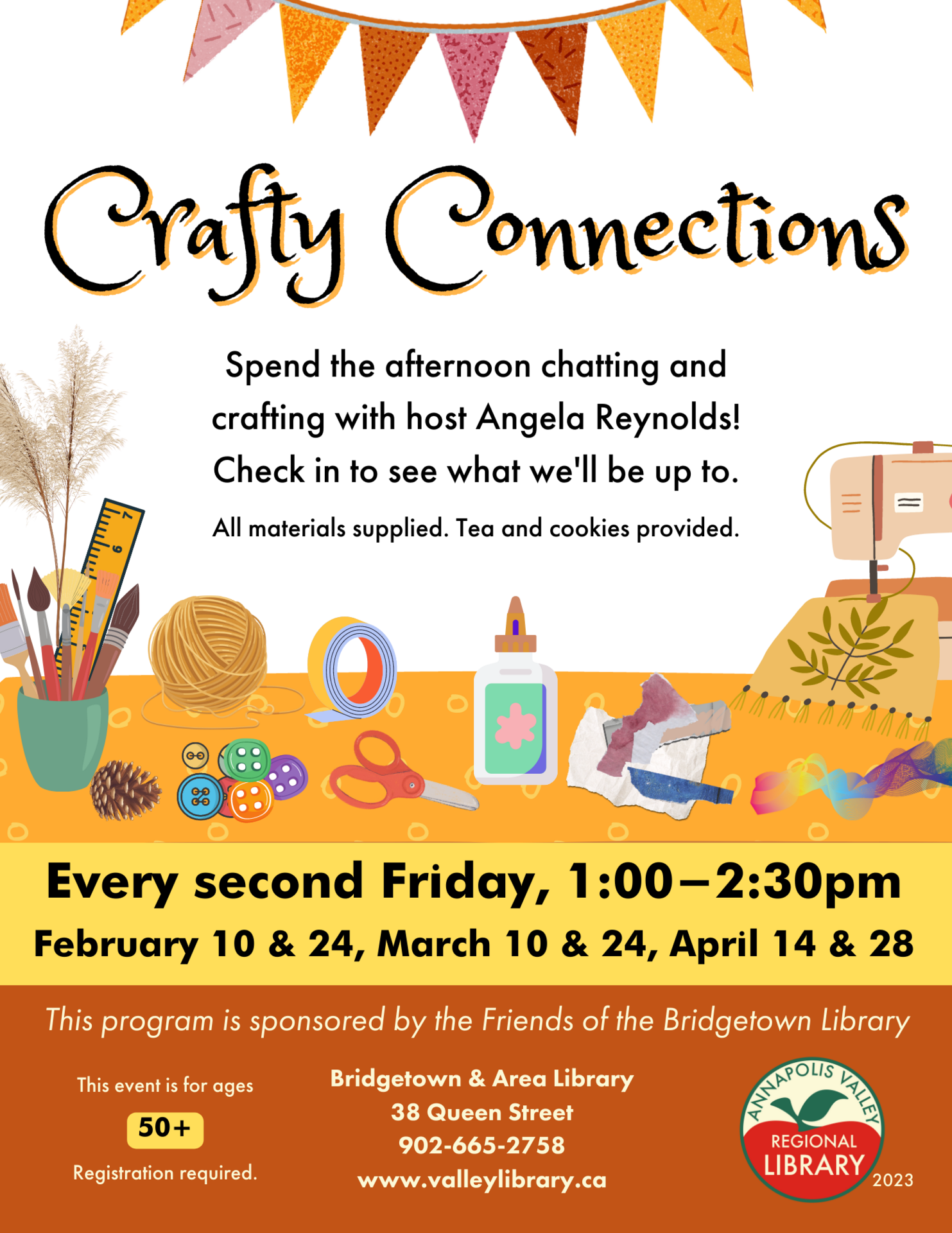 Crafty Connections at Bridgetown & Area Library, Bridgetown (April 28 ...