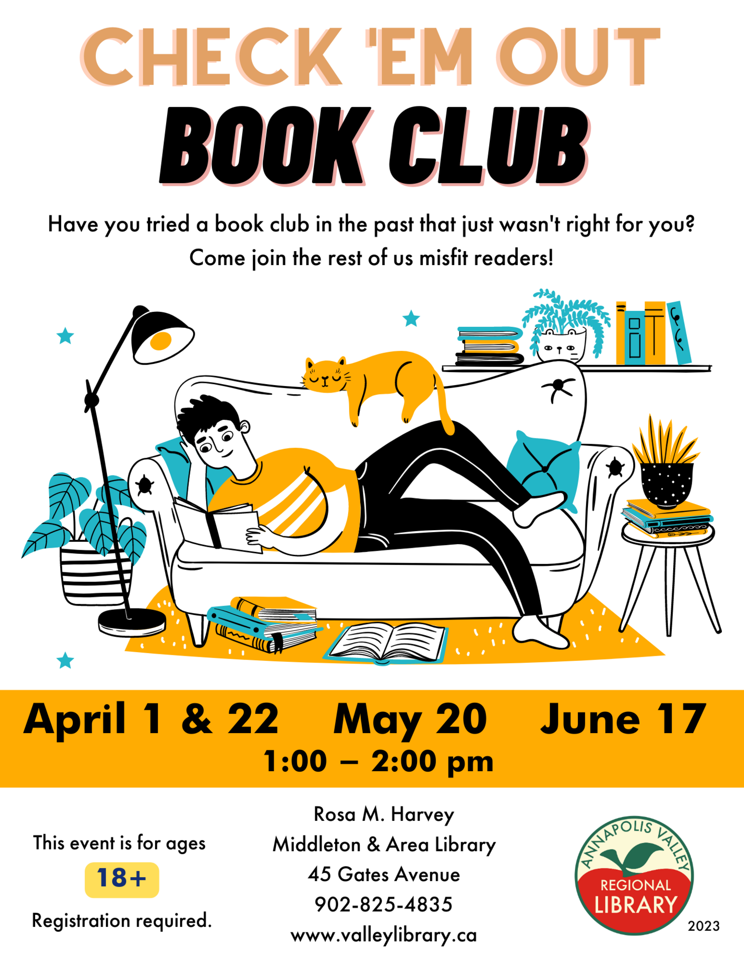 Check 'Em Out Book Club at Rosa M. Harvey Middleton & Area Library ...