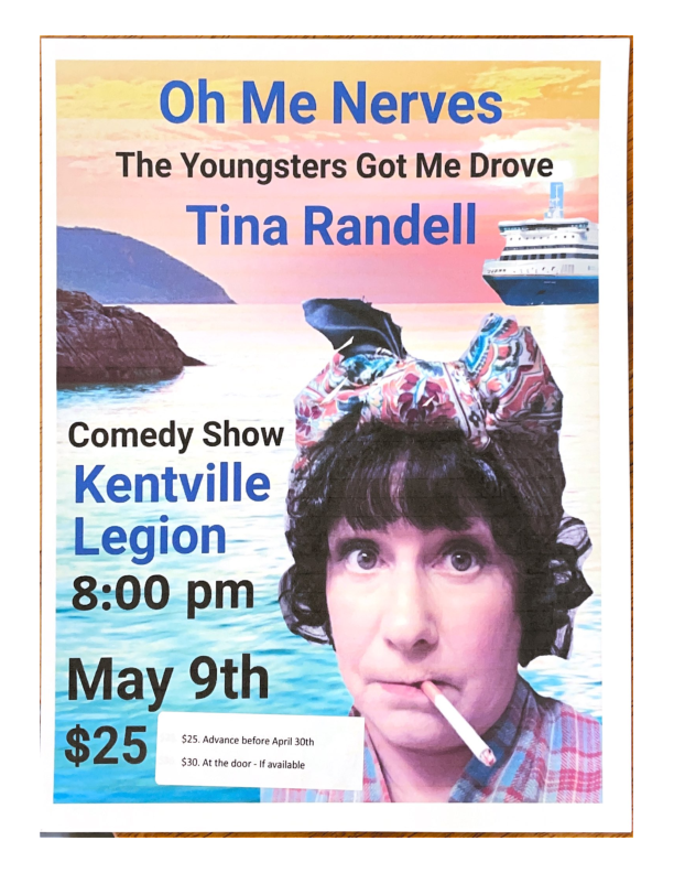 Tina Randell Comedy Show at Royal Canadian Legion, Kentville (May 9 ...