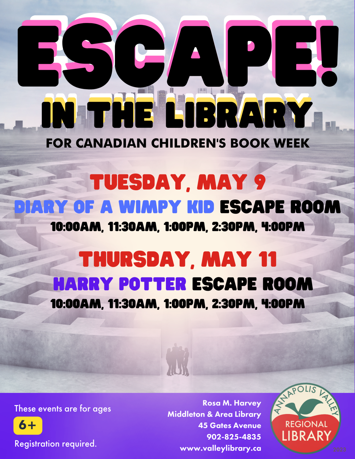 Harry Potter Escape Room at Rosa M. Harvey Middleton & Area Library ...