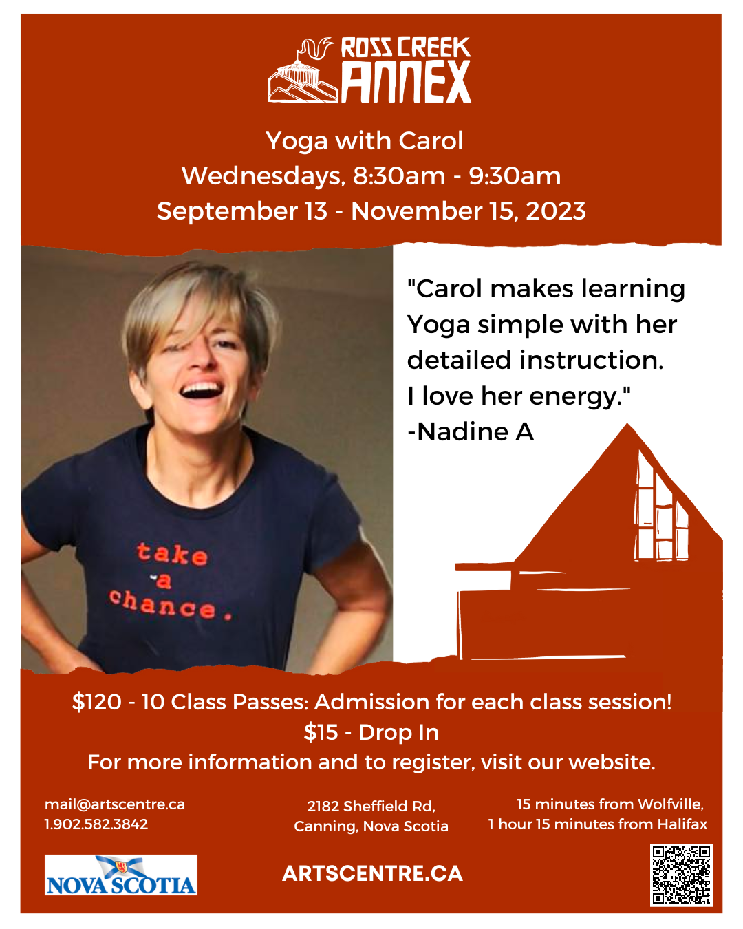 Yoga with Carol at Ross Creek Annex, Canning (October 18, 2023 8:30am)