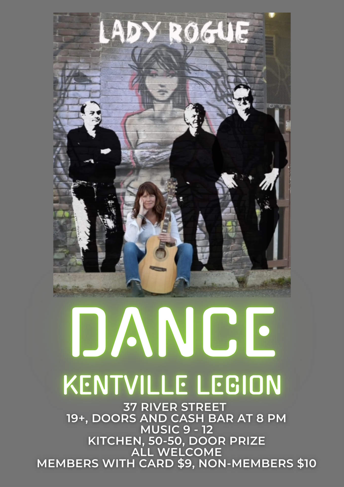 Dance: Lady Rogue at Royal Canadian Legion, Kentville (November 4, 2023 ...