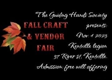 Fall Craft And Vendor Fair at Royal Canadian Legion, Kentville ...