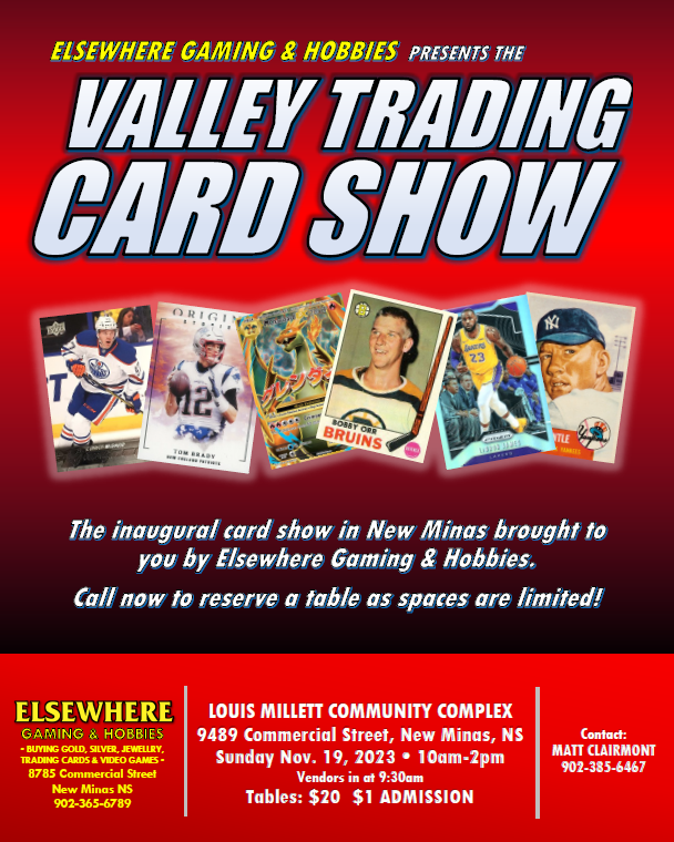 Trading Card Show at Louis Millett Community Complex, New Minas ...