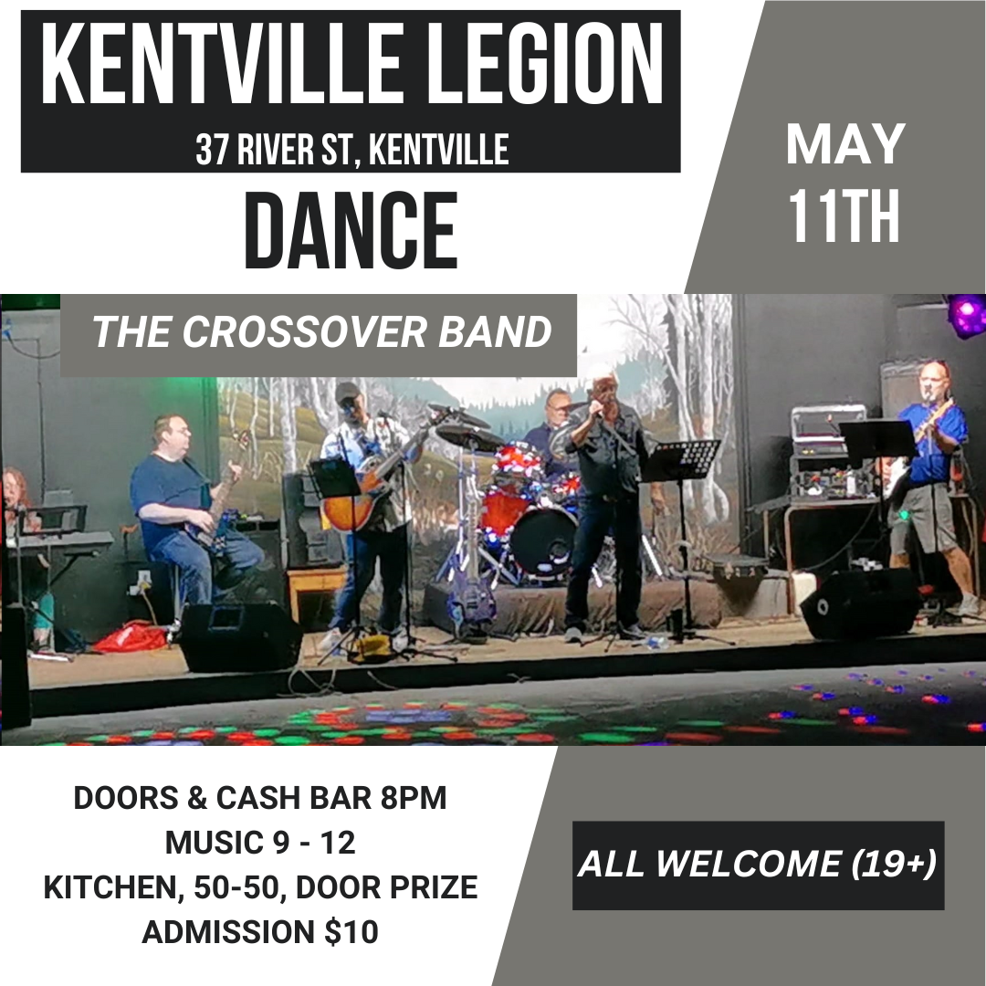 Dance: The Crossover Band at Royal Canadian Legion, Kentville (May 11 ...