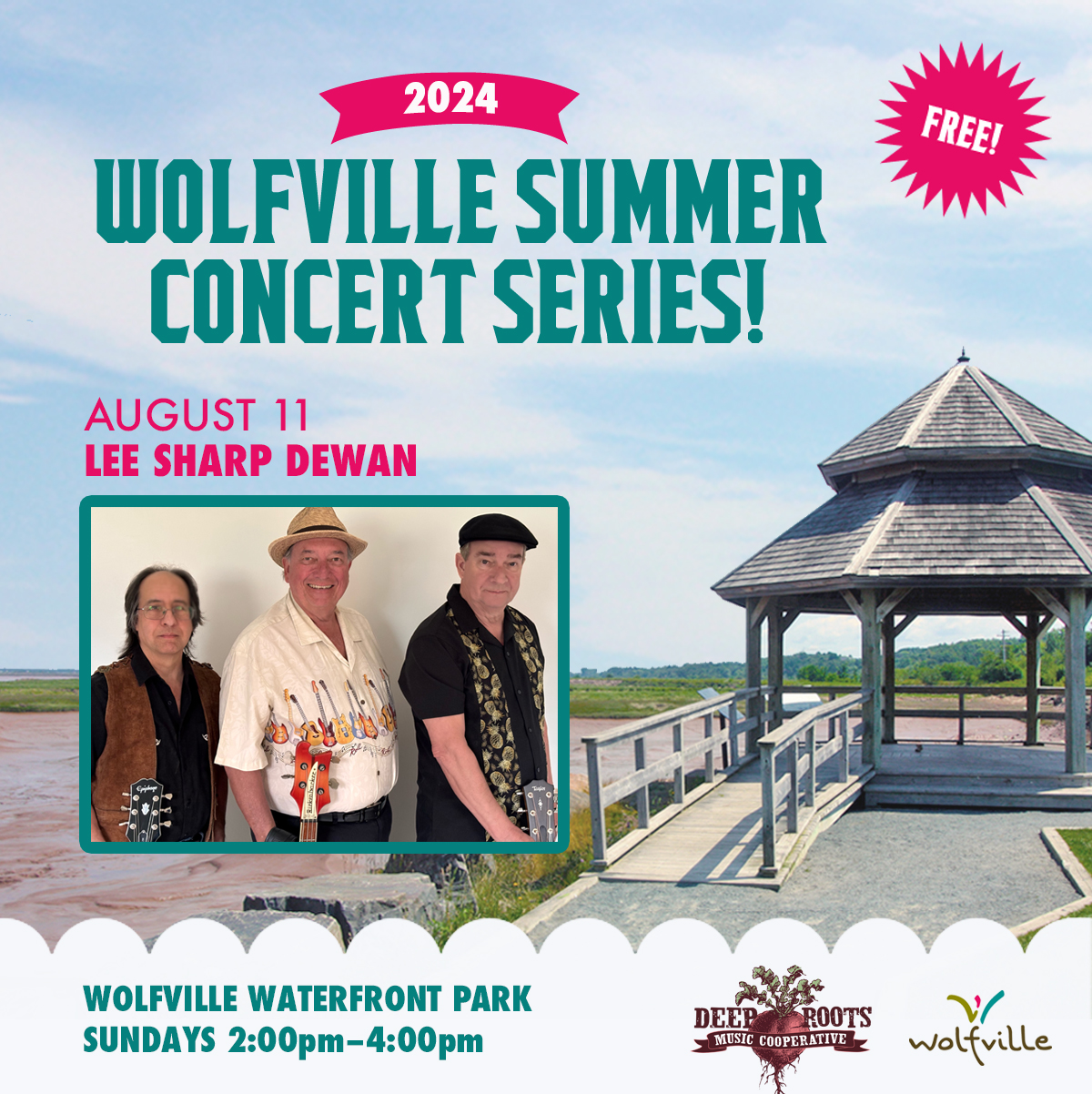 Wolfville Summer Concert Series - Lee Sharp Dewan at Waterfront Park ...