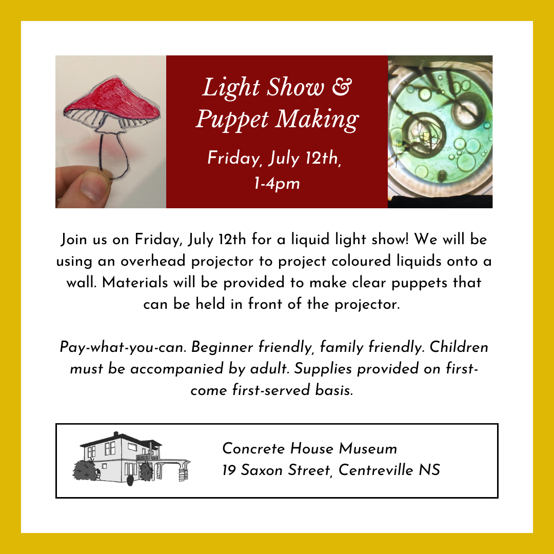 Light Show & Puppet Making at Charles Macdonald Concrete House ...