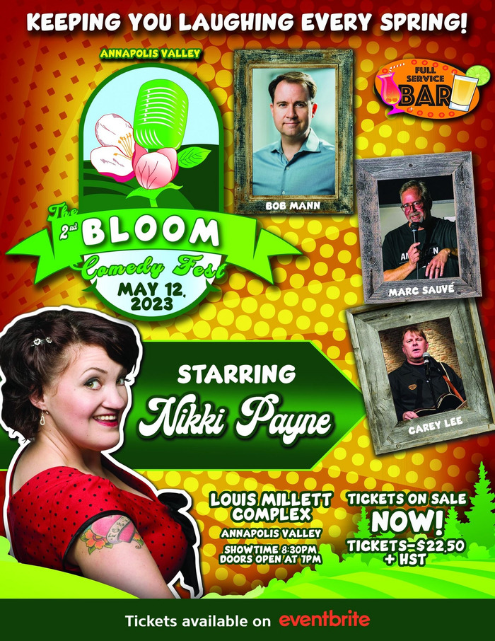 The BLOOM Comedy Festival at Louis Millett Community Complex, New Minas ...